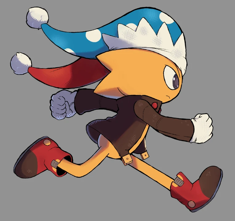 That electric jester called "Spark" by Sleepysylvy on Newgrounds