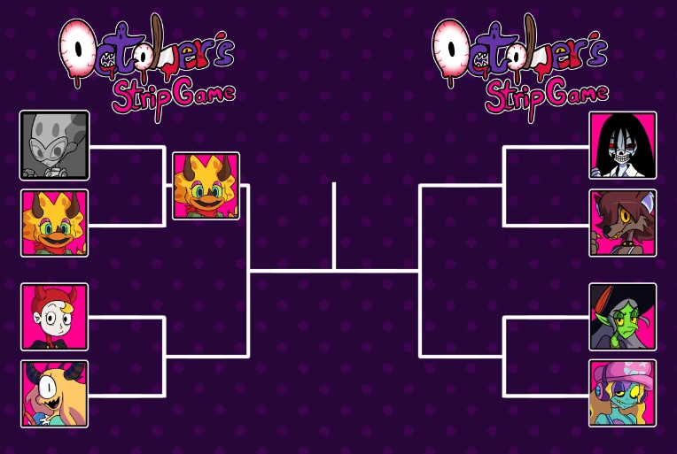 October's Strip Game 2023 Match Result 1 by ImpStripe on Newgrounds