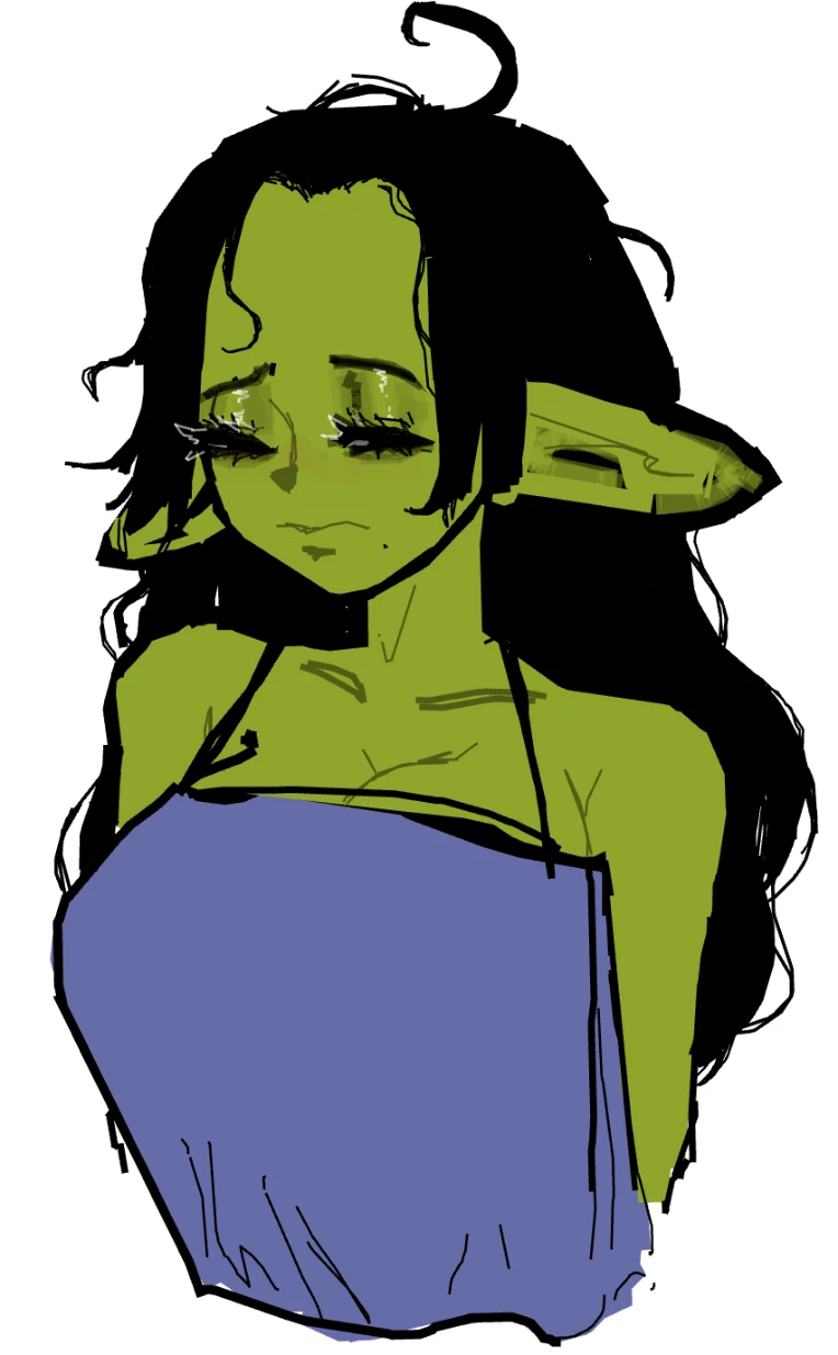 Orc Girl With Long Ears 3d Sculpt By Gragax On Newgrounds