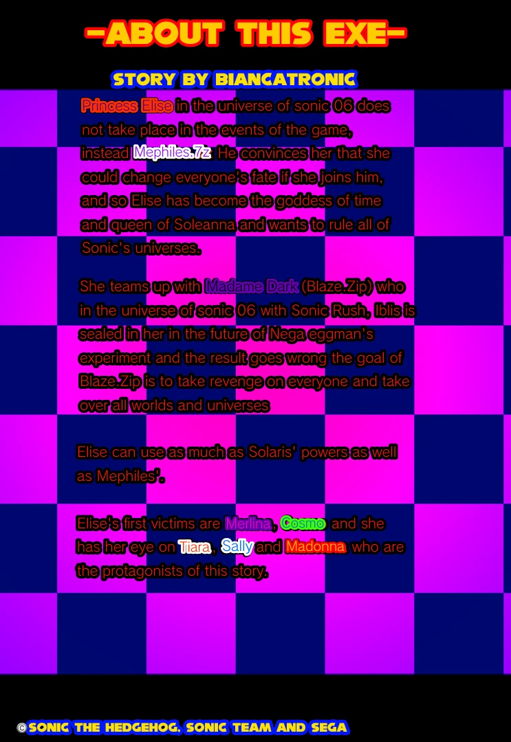 [Old] Princess elise.xapk (sonic.exe oc) by BiancaTronic on Newgrounds