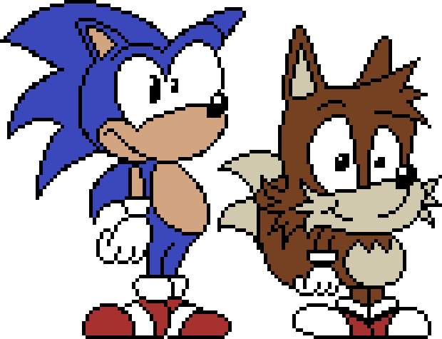 Pizza Tower Style Sonic & Tails by SuperMcGuffin64 on Newgrounds