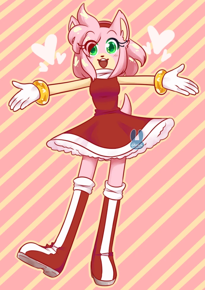 Amy Rose Redraw by CocotheMunchkin on Newgrounds