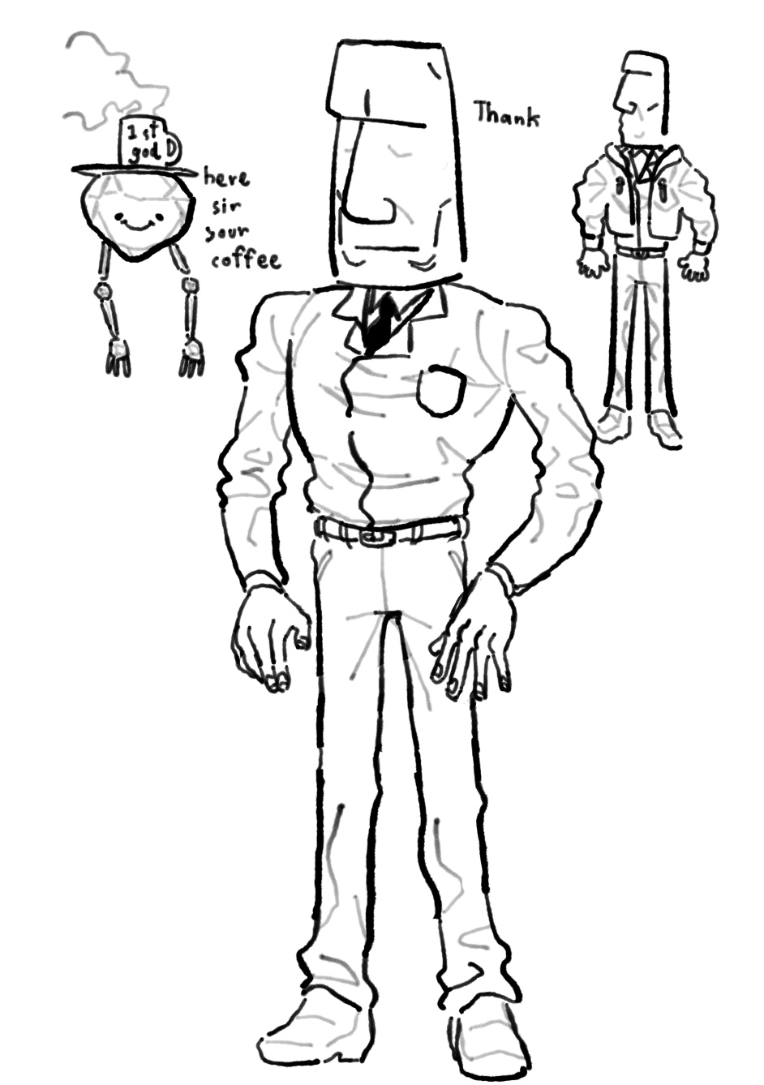 Stone man by Trophimos on Newgrounds