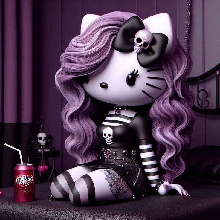 Scene girl Hello Kitty by AshtonHaz on Newgrounds