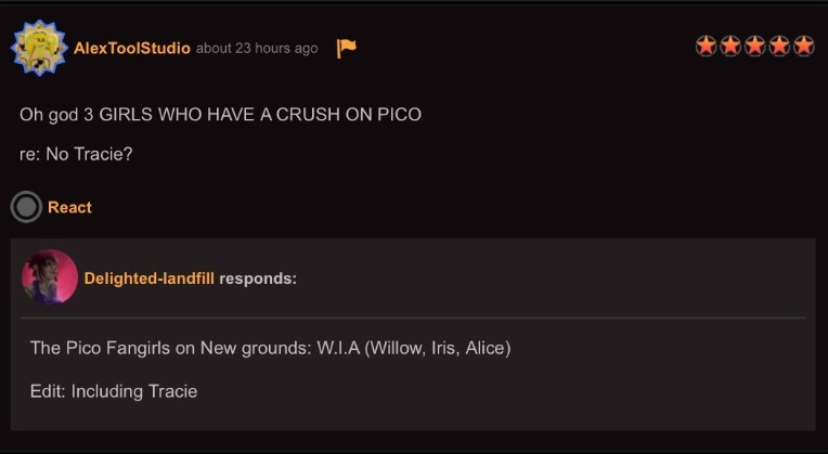 Pico's Fangirls by EmilyRose420 on Newgrounds