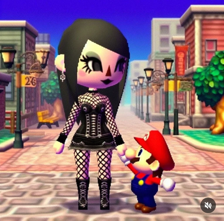 Goth + Mario by LouisAC1996 on Newgrounds