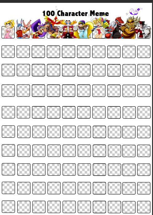 100's of character fanart (1-10) by WhiteKitsu on Newgrounds